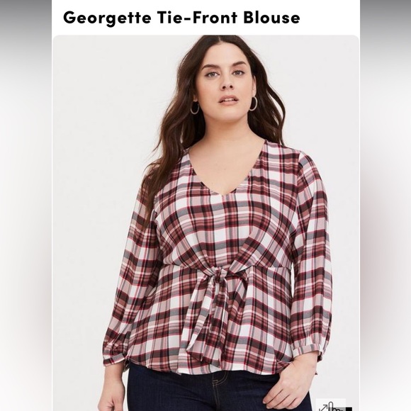 torrid | Tops | Nwot Torrid Plaid Blouse | Poshmark